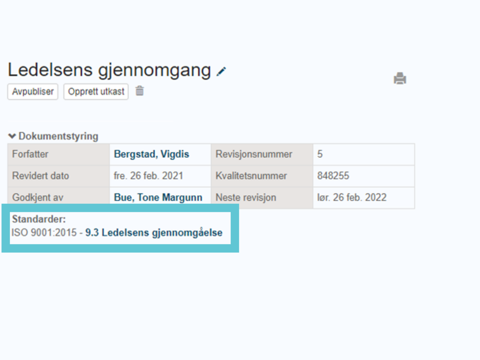 Kvalitetssystem for sertifisering, kundekrav og forbedring